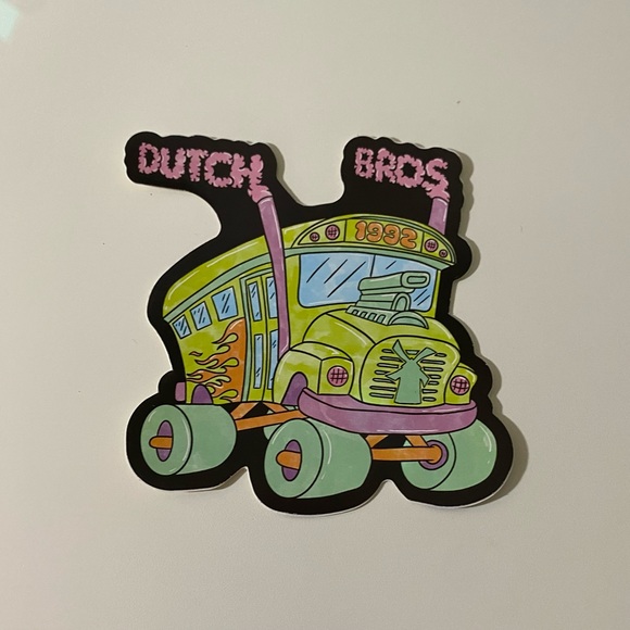 Dutch Bros | Other | Buck For Kids Dutch Bros Bus Sticker | Poshmark